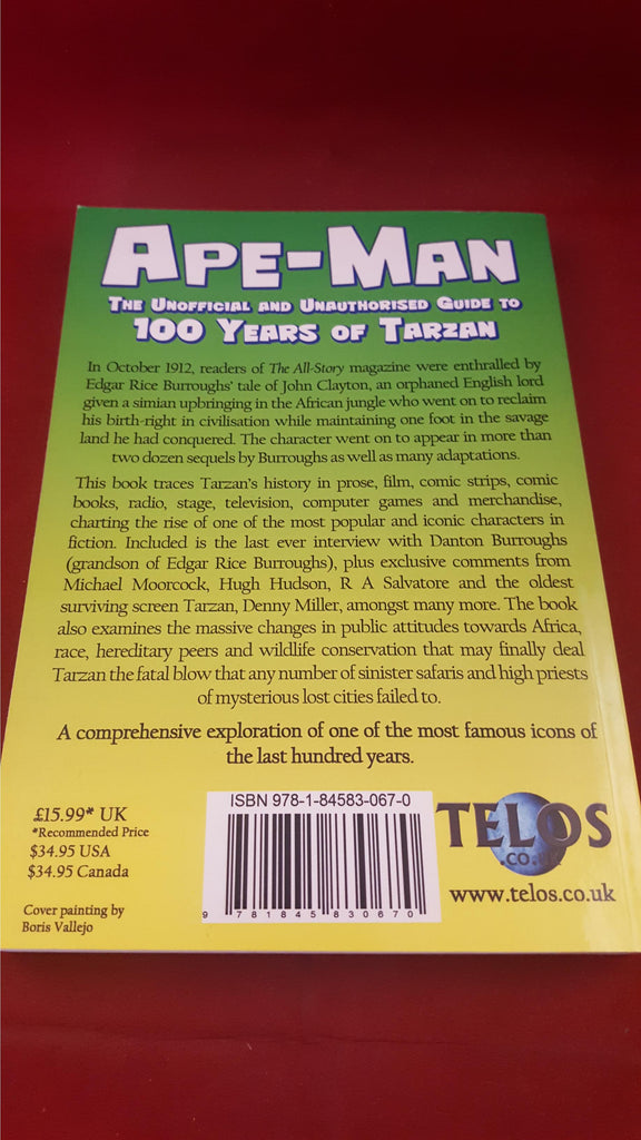 Sean Egan - Ape-Man: 100 Years Of Tarzan, Telos Publications, 2012, Fi – Richard Dalby's Library