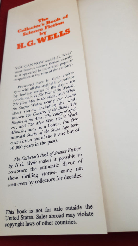 H G Wells-The Collector's Book of Science Fiction by H G Wells, Castle ...