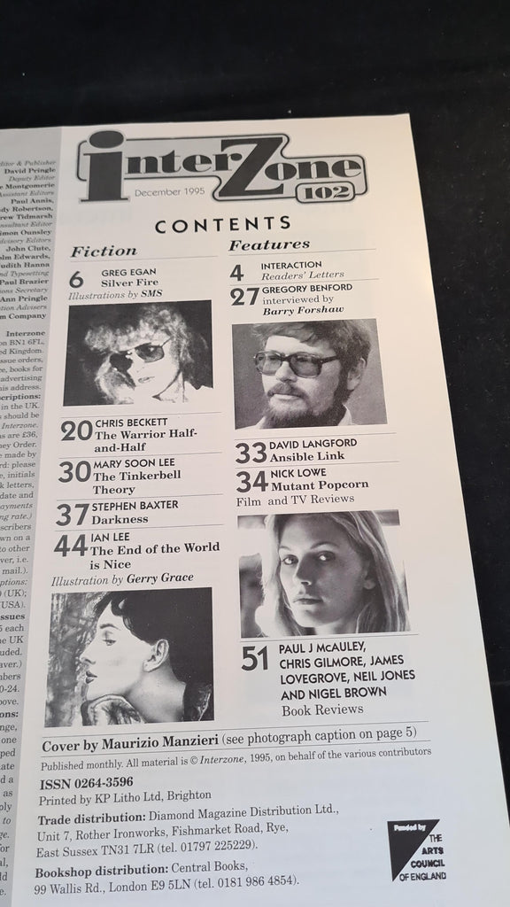 David Pringle - Interzone, Number 102 December 1995 – Richard Dalby's Library