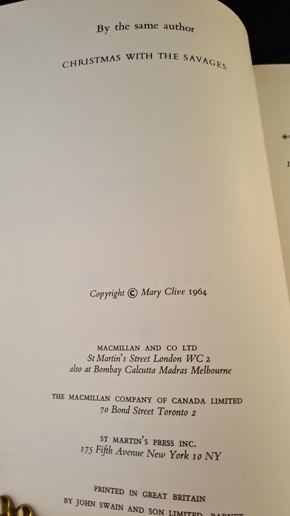 Mary Clive - The Day of Reckoning - Macmillan, 1964 – Richard Dalby's ...