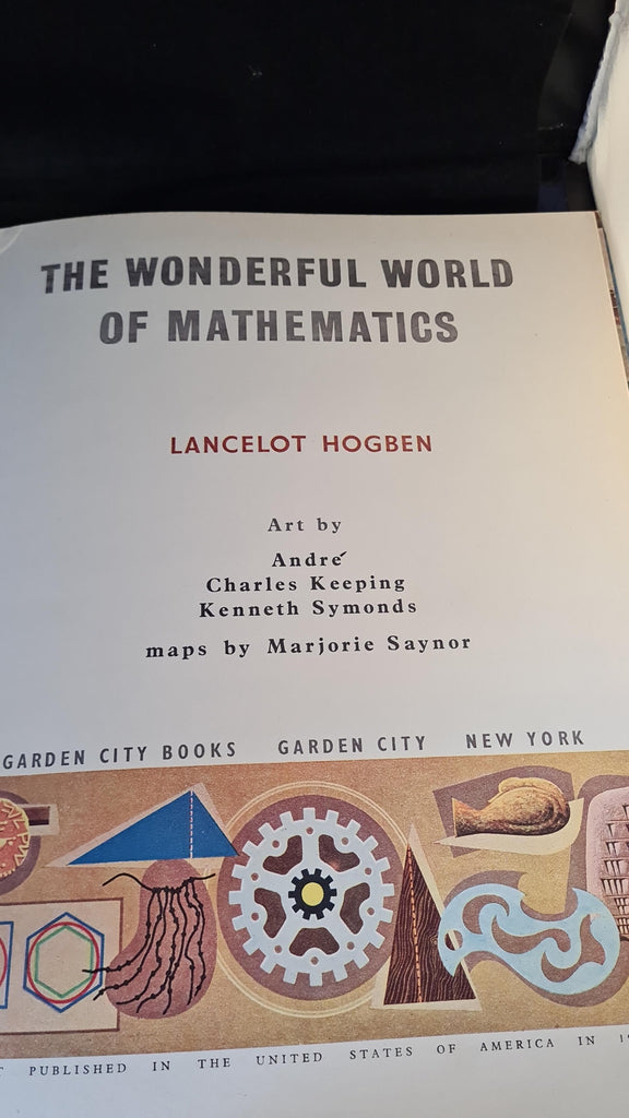Lancelot Hogben - The Wonderful World of Mathematics, Garden City Book ...
