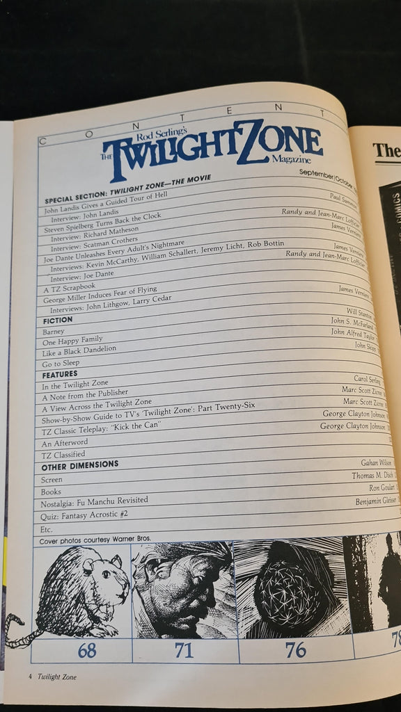 Rod Serling's - The Twilight Zone Magazine, October 1983 – Richard ...