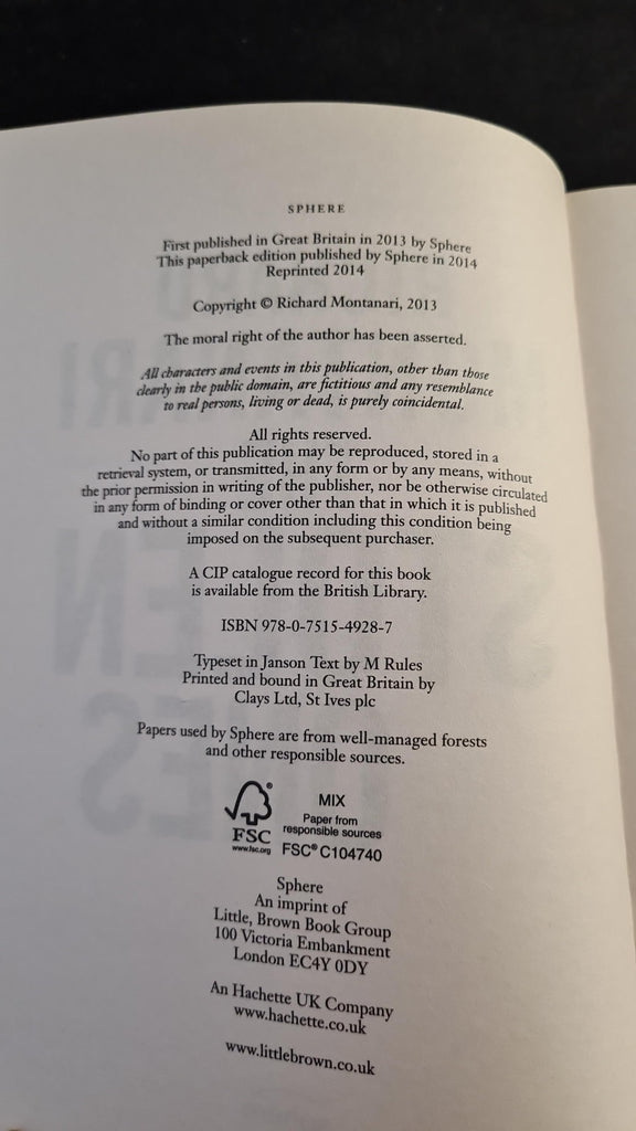 Richard Montanari - The Stolen Ones, Sphere Books, 2014, Paperbacks – Richard Dalby's Library