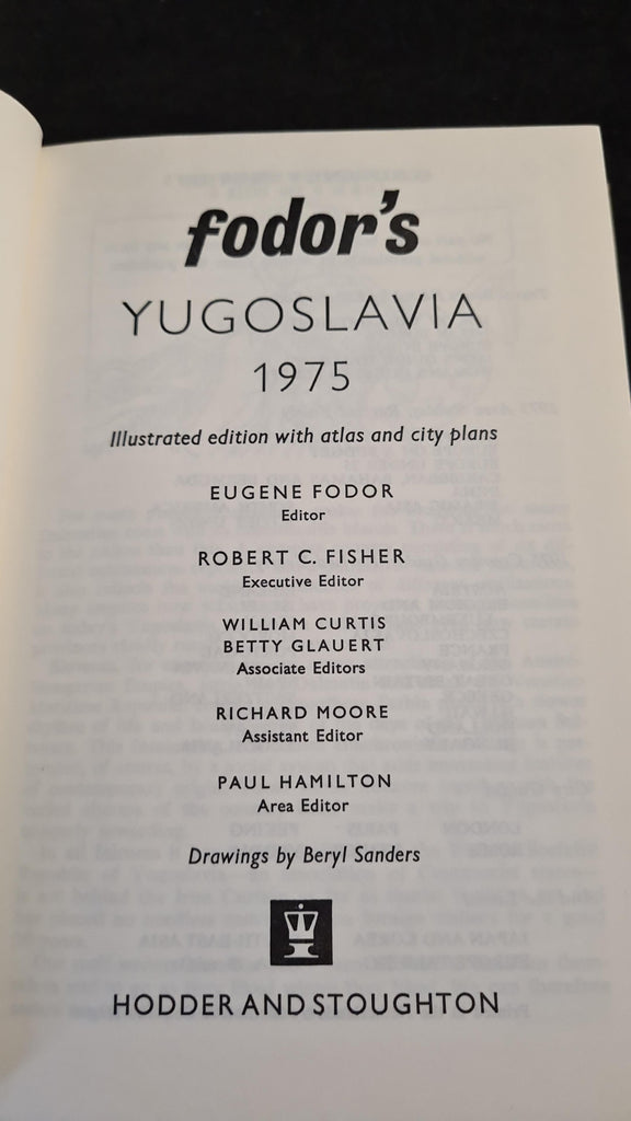 Eugene Fodor - Fodor's Yugoslavia, Hodder & Stoughton, 1975 – Richard Dalby's Library