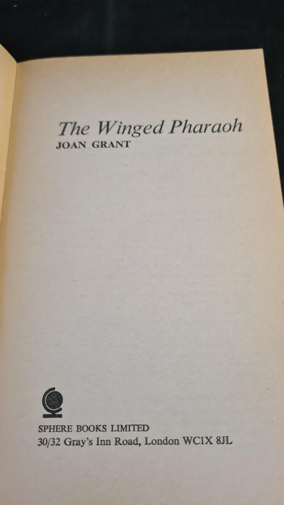 Joan Grant - The Winged Pharaoh, Sphere Books, 1974, Paperbacks – Richard Dalby's Library