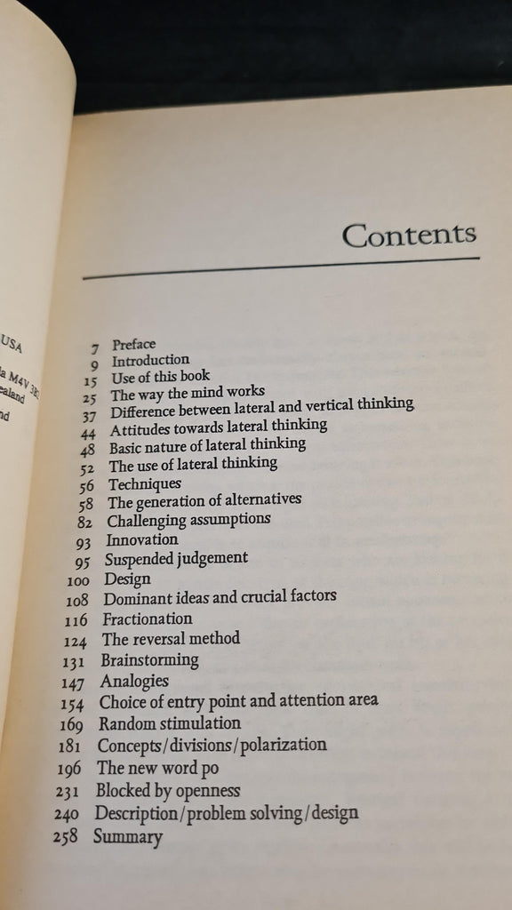 Edward de Bono - Lateral Thinking, Penguin Books, 1990, Paperbacks – Richard Dalby's Library