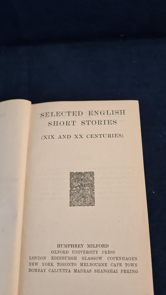 Nathaniel Hawthorne - Selected English Short Stories, Humphrey Milford ...