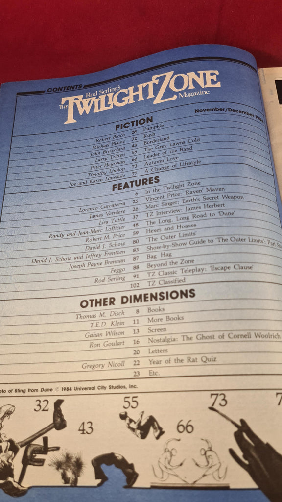 Rod Serling's - The Twilight Zone Magazine, December 1984 – Richard ...