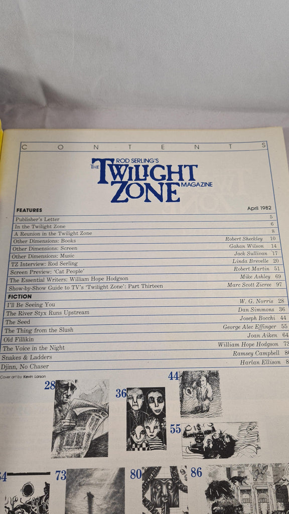 Rod Serling's - The Twilight Zone Magazine, April 1982 – Richard Dalby ...