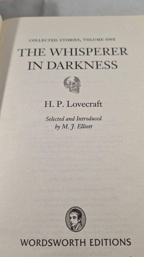 H P Lovecraft - The Whisperer in Darkness Volume One, Wordsworth, 2007 ...
