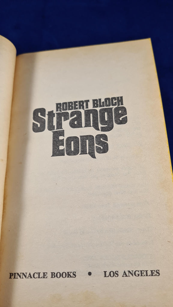 Robert Bloch - Strange Eons, Pinnacle Books, 1979, First Edition Paper – Richard Dalby's Library