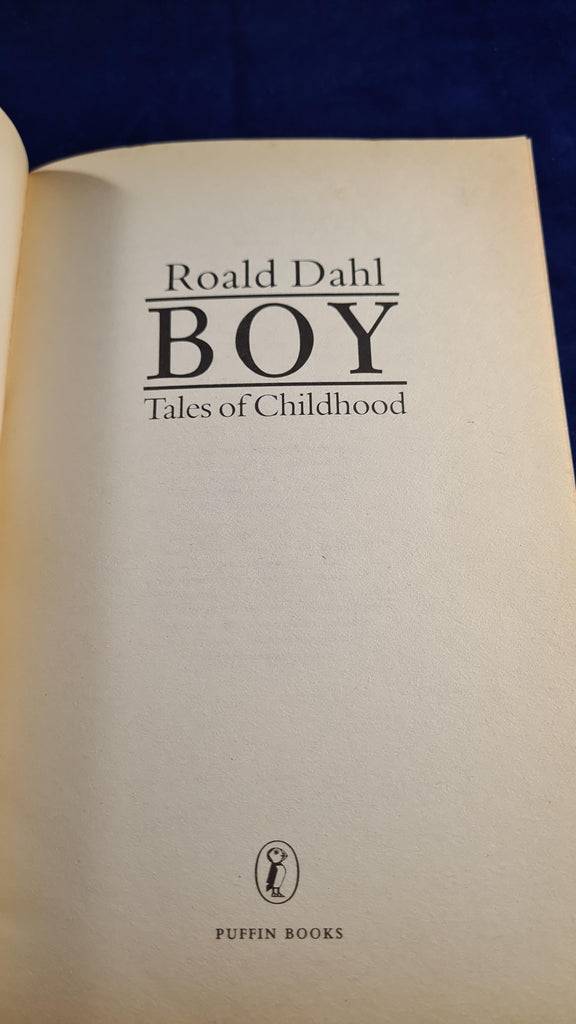 Roald Dahl - Boy, Tales of Childhood, Puffin Books, 1988, Paperbacks ...