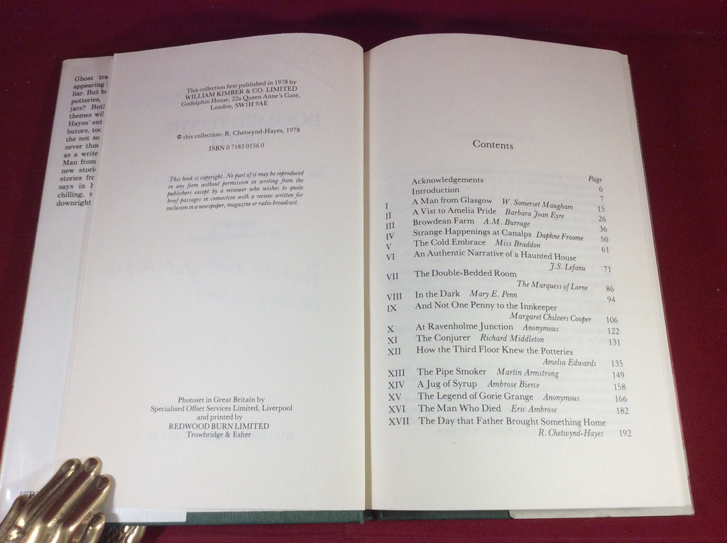 R. Chetwynd-Hayes (ed), Doomed to the Night: An Anthology of Ghost Sto – Richard Dalby's Library