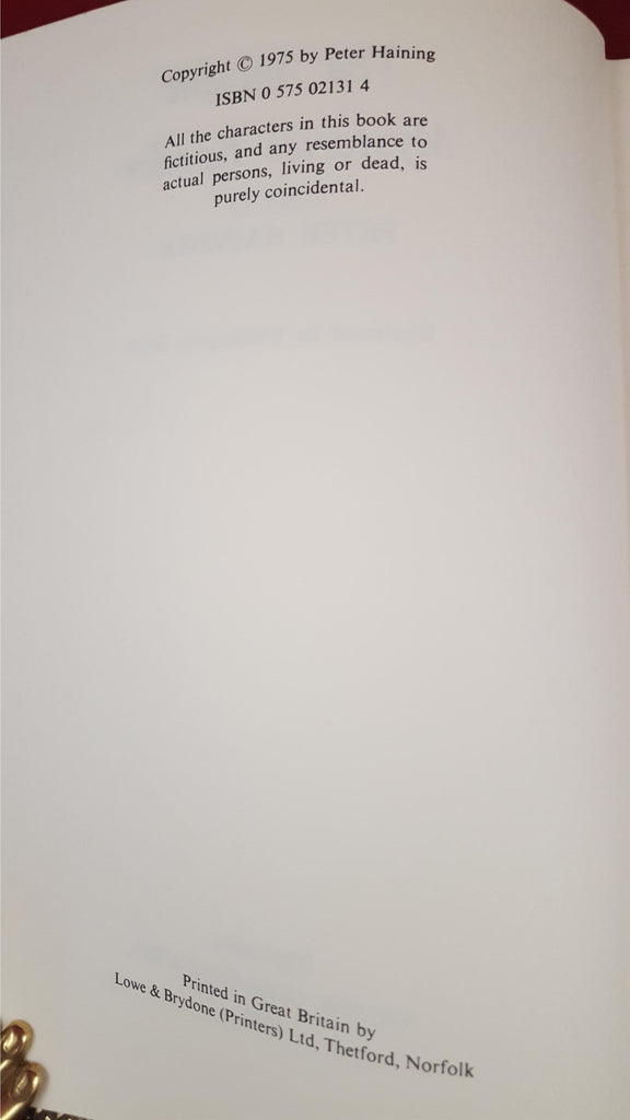 Peter Haining - The Ancient Mysteries Reader, Gollancz, 1976, First Ed ...