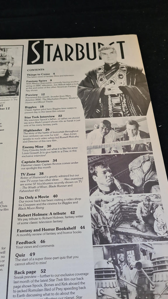 Starburst Magazine Volume 8 Number 12 August 1986 Number 96 – Richard ...