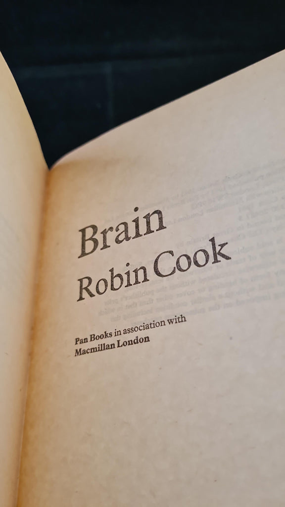 Robin Cook - Brain, Pan Books, 1981, Paperbacks – Richard Dalby's Library