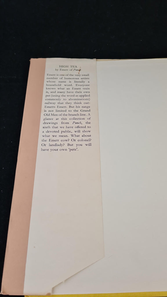 Emett of Punch - High Tea, Faber & Faber, 1950, Photograph – Richard ...