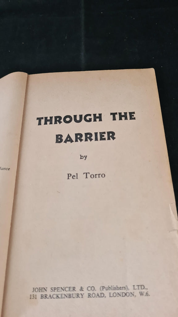 Pel Torro - Through The Barrier, Badger Books, no date, Paperbacks ...