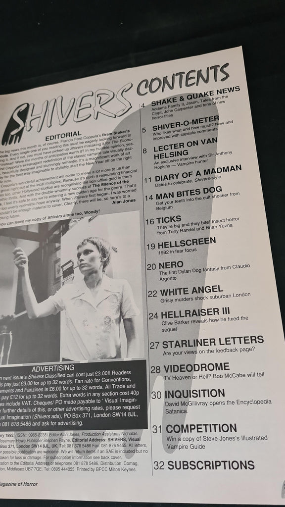 David Miller - Shivers, Visual Imagination, Issue 5, February 1993 ...