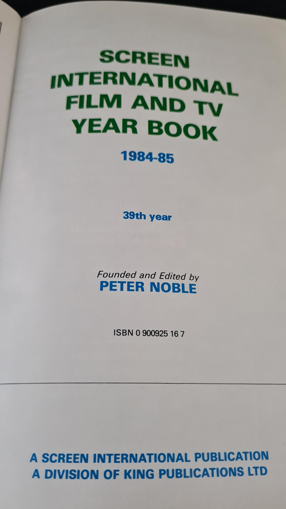 Peter Noble - 1984-85 Screen International Film & TV Year Book, Goldcr ...