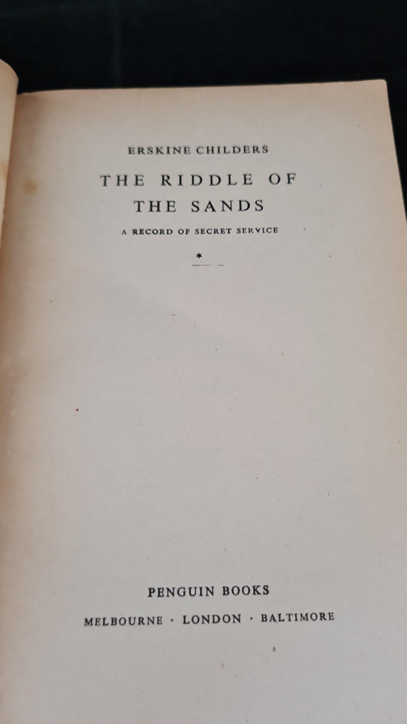 Erskine Childers - The Riddle of the Sands, Penguin Books, 1952, Paper ...