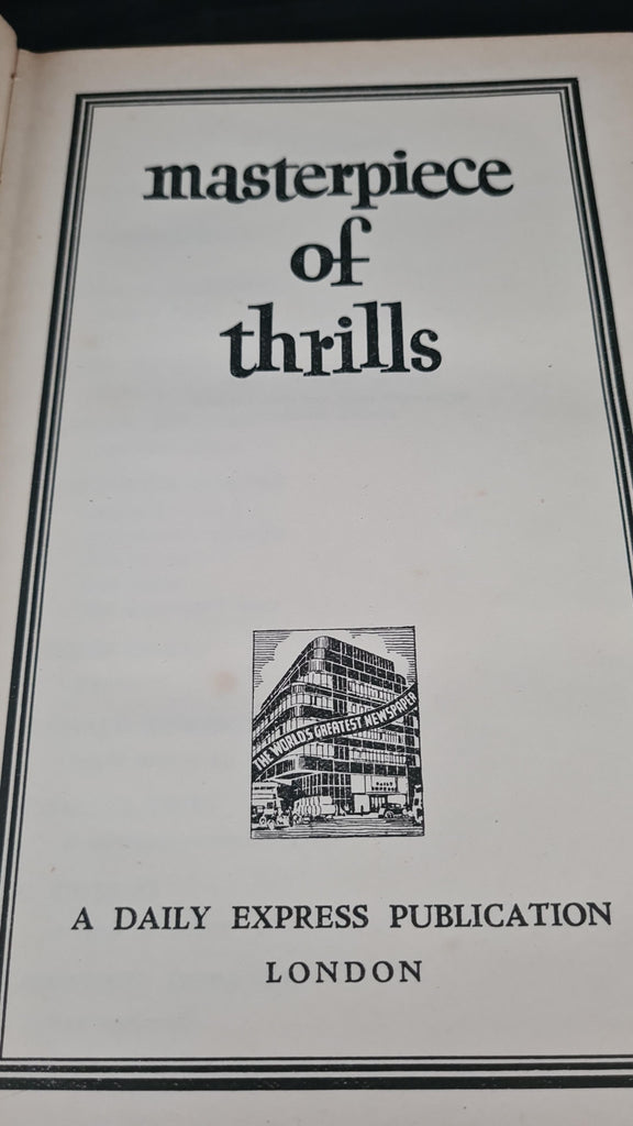 M P Shiel & John Gawsworth - Masterpiece of Thrills, Daily Express, no ...