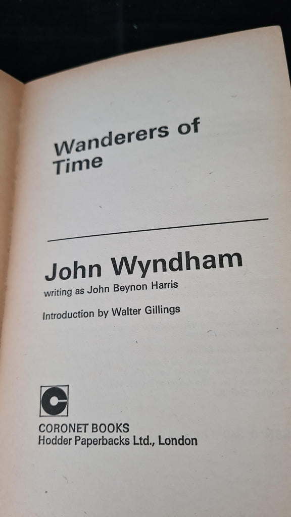 John Wyndham - Wanderers of Time, Coronet, 1973, Paperbacks – Richard ...