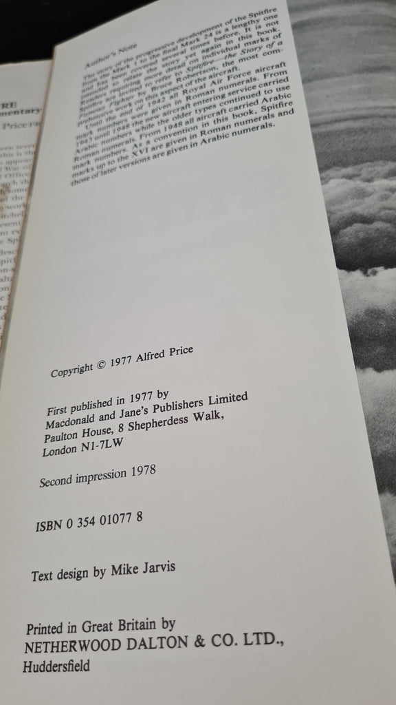 Alfred Price - Spitfire, Macdonald & Jane's, 1978 – Richard Dalby's Library