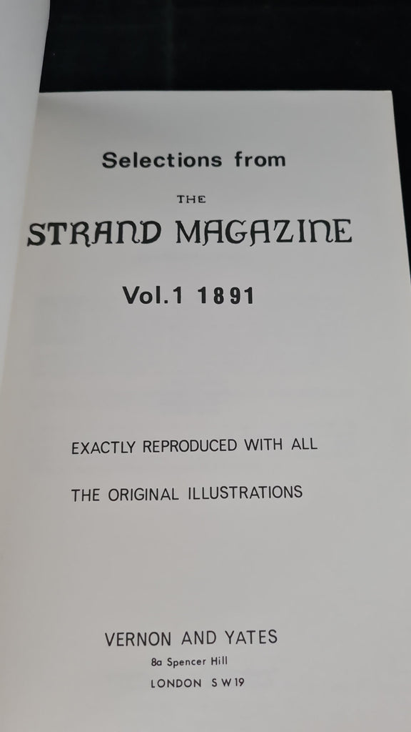 The Strand Magazine Volume 1 1891, Vernon & Yates, 1966 – Richard Dalby ...