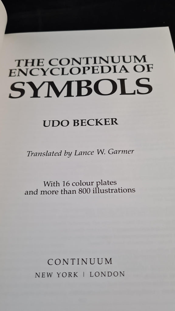 Udo Becker - The Continuum Encyclopedia of Symbols, 2005 – Richard ...
