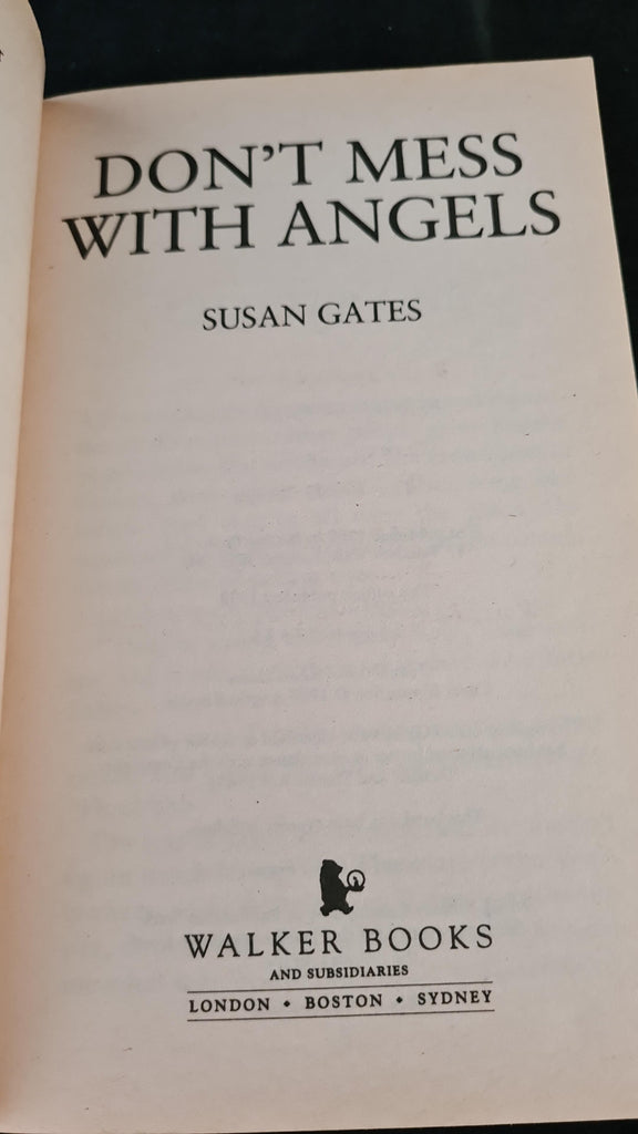 Susan Gates - Don't Mess with Angels, Walker Books, 1998, Paperbacks ...