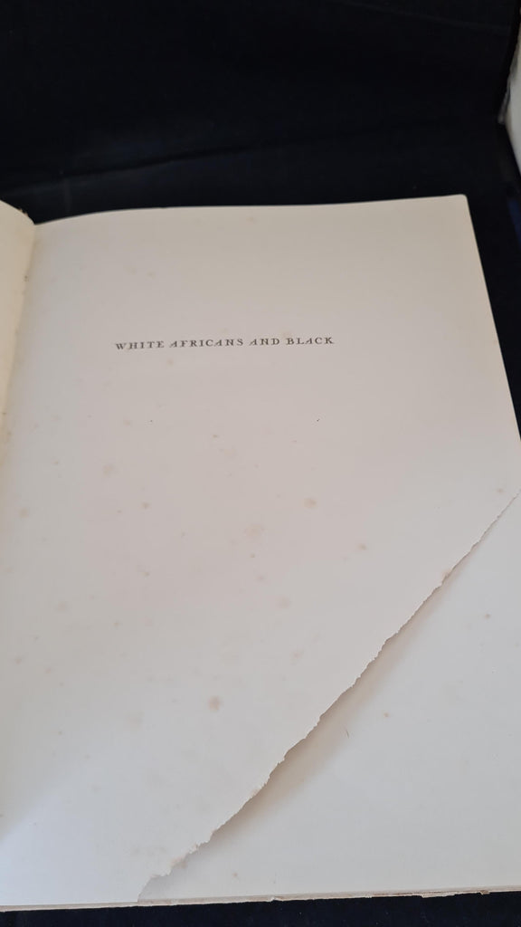 Caroline Singer & Cyrus Baldridge - White & Black Africans, CMS Booksh ...