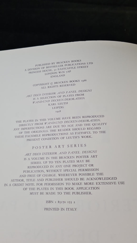 Stephen Calloway - Art Deco, Interior & Panel Designs, Bracken Books ...