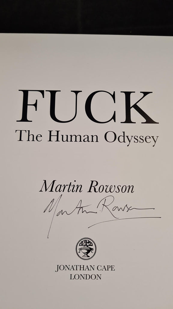 Martin Rowson - The Human Odyssey, Jonathan Cape, 2008, Signed ...