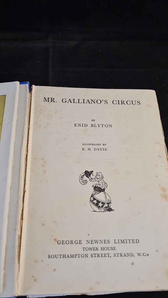 Enid Blyton - Mr Galliano's Circus, George Newnes, 1939 – Richard Dalby ...