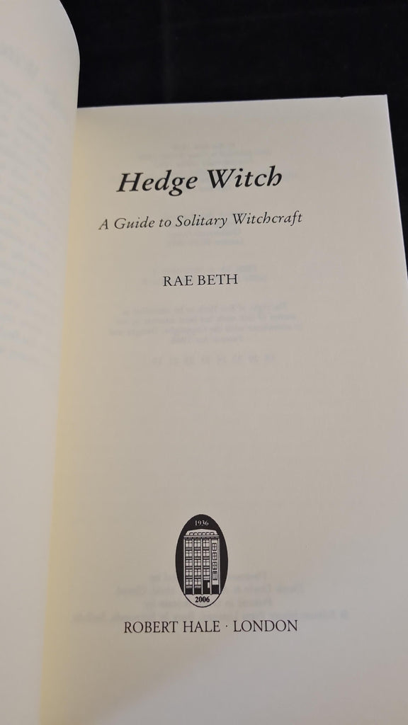 Rae Beth - Hedge Witch, Robert Hale, 1996, Paperbacks – Richard Dalby's ...