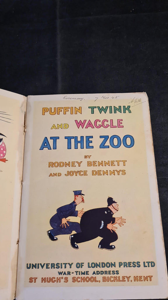Rodney Bennett & Joyce Dennys - Puffin, Twink & Waggle At The Zoo, Lon ...