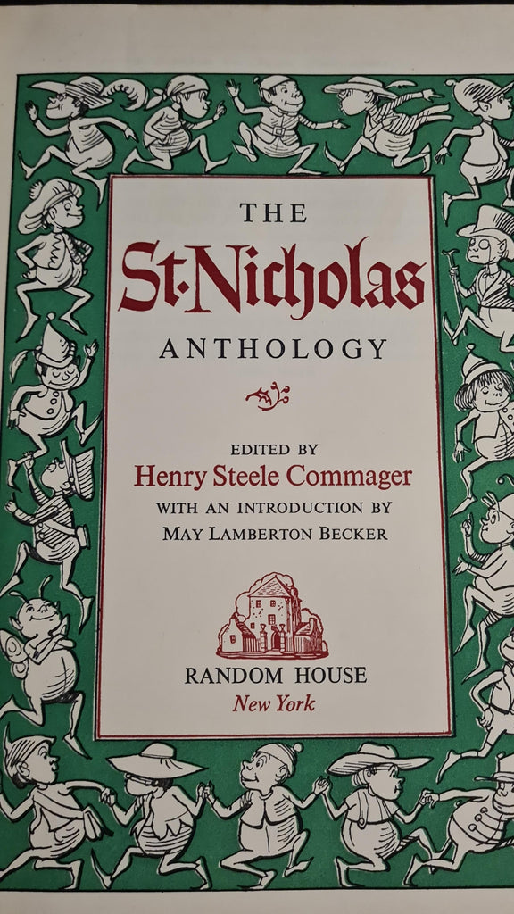 Henry Steele Commager - The St. Nicholas Anthology, Random House, 1948 ...