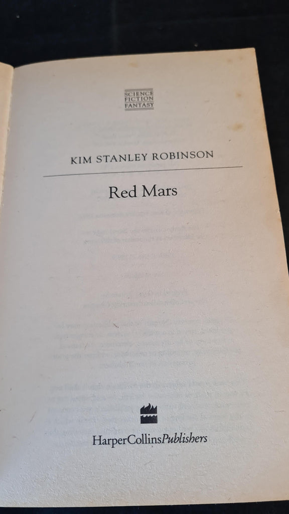 Kim Stanley Robinson - Red Mars, HarperCollins, 1993, Paperbacks ...