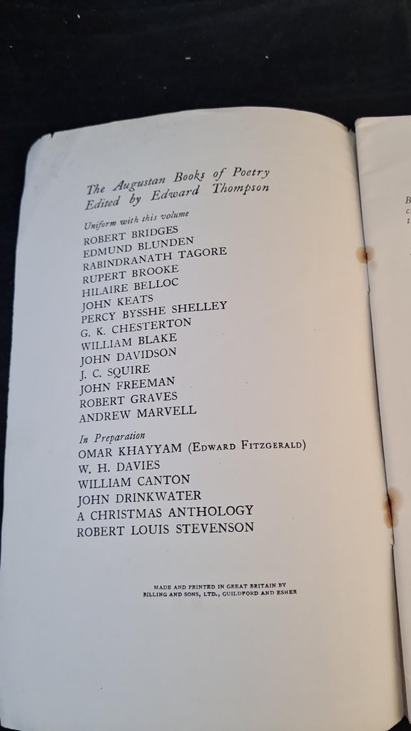 The Augustan Books of Modern Poetry - John Freeman, no date – Richard ...