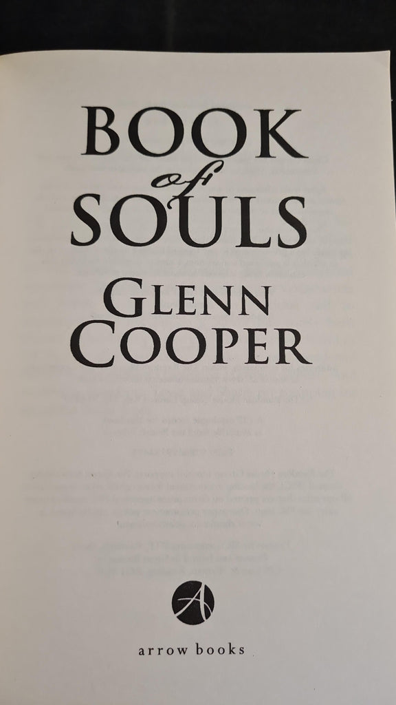 Glenn Cooper - Book of Souls, Arrow Books, 2010, Paperbacks – Richard ...