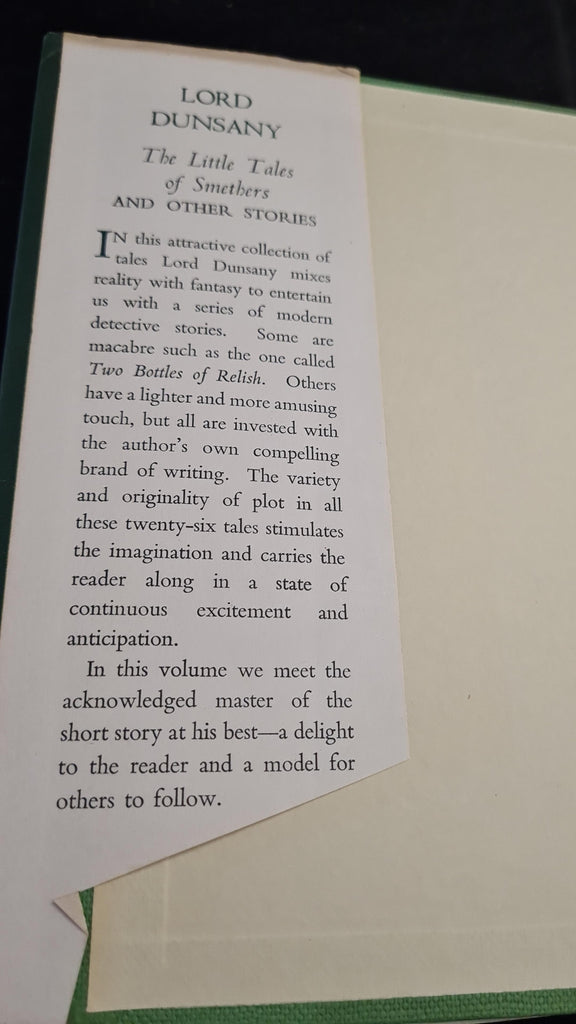 Lord Dunsany - The Little Tales of Smethers & Other Stories, Jarrolds ...