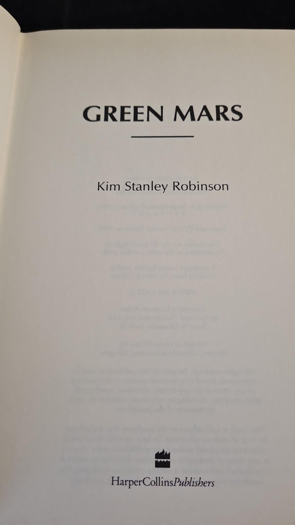 Kim Stanley Robinson - Green Mars, HarperCollins Publishers, 1993 ...
