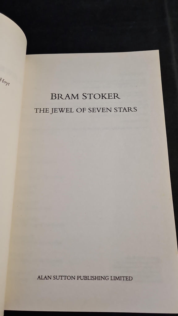 Bram Stoker - The Jewel of Seven Stars, Alan Sutton, 1996, Paperbacks ...