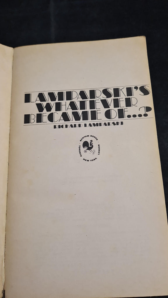 Lamparski's Whatever Became Of .. Giant 1st Annual, Bantam Books, 1976 ...