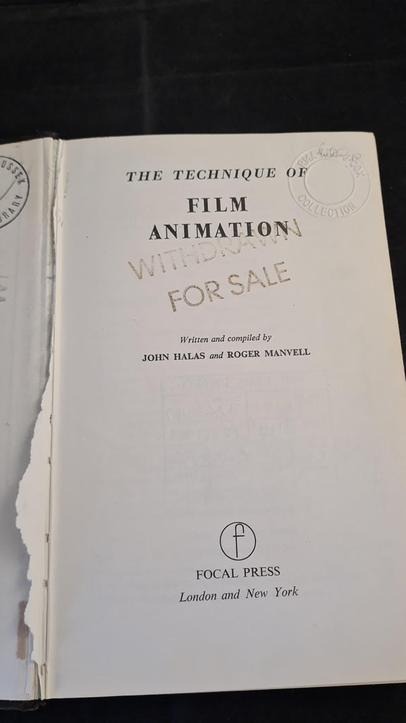 John Halas & Roger Manvell - The Technique of Film Animation, Focal Pr ...