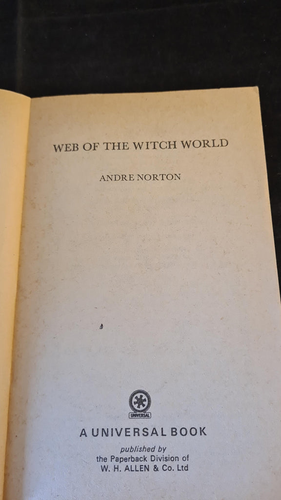 Andre Norton - Web Of The Witch World, Universal Book, 1978, Paperback ...