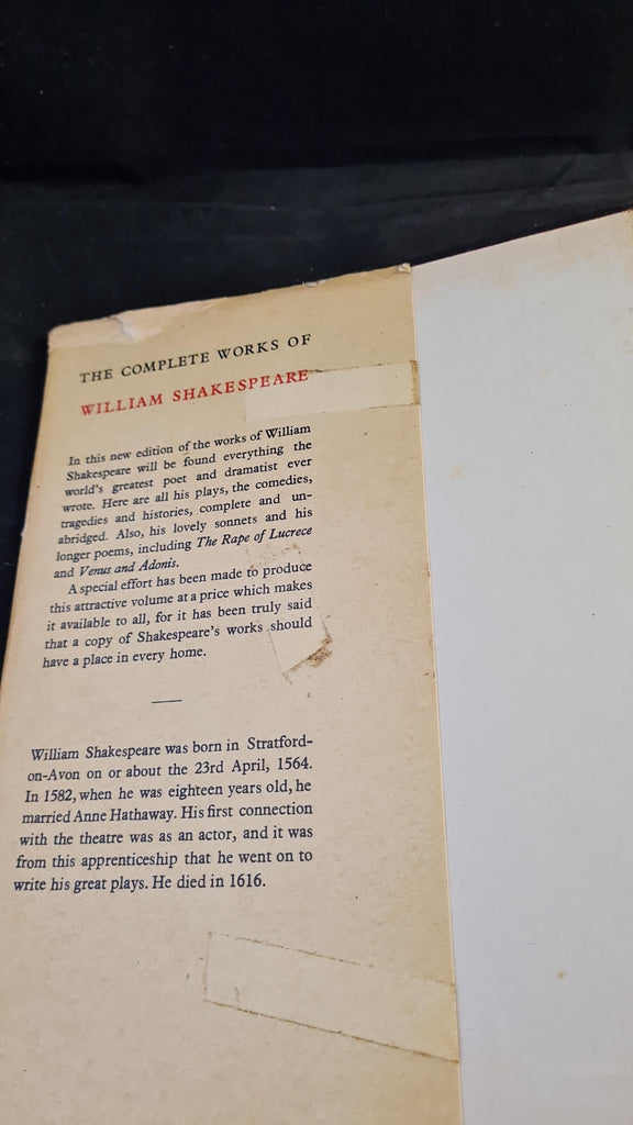 William Shakespeare - The Complete Works of, Spring Books, no date ...