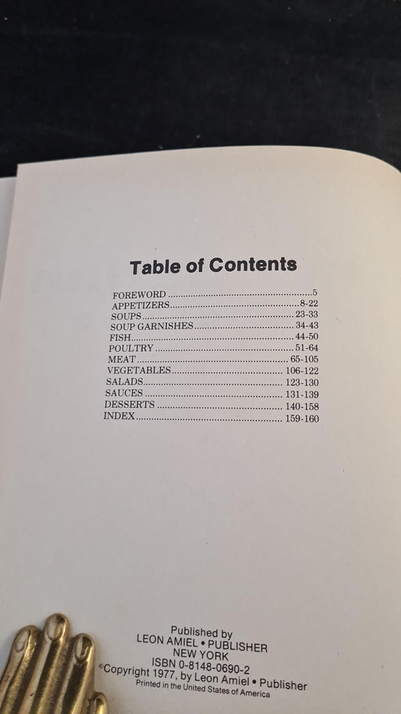 Jules J Bond - The Hungarian Cuisine I Love, Leon Amiel, 1977 – Richard ...