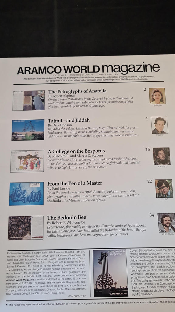 Aramco World Magazine - Tajmil - and Jiddah Volume 35 Number 2 March-A ...